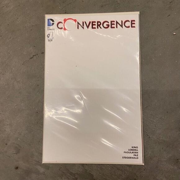 Other | Vintage Blank Dc Comics Convergence 1 Comic Book Sketch Cover ...